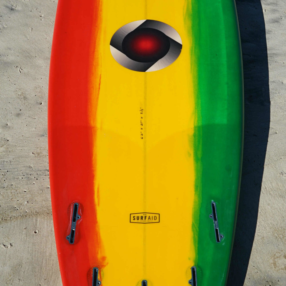 Rasta Fish Surfboard - REDEYEFILMS